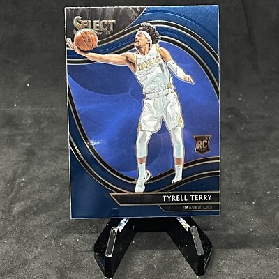 2020-21 Panini Select RETAIL COURTSIDE BLUE Tyrell Terry Dallas ...