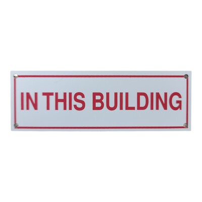 2" x 6" In This Building Sign | eBay