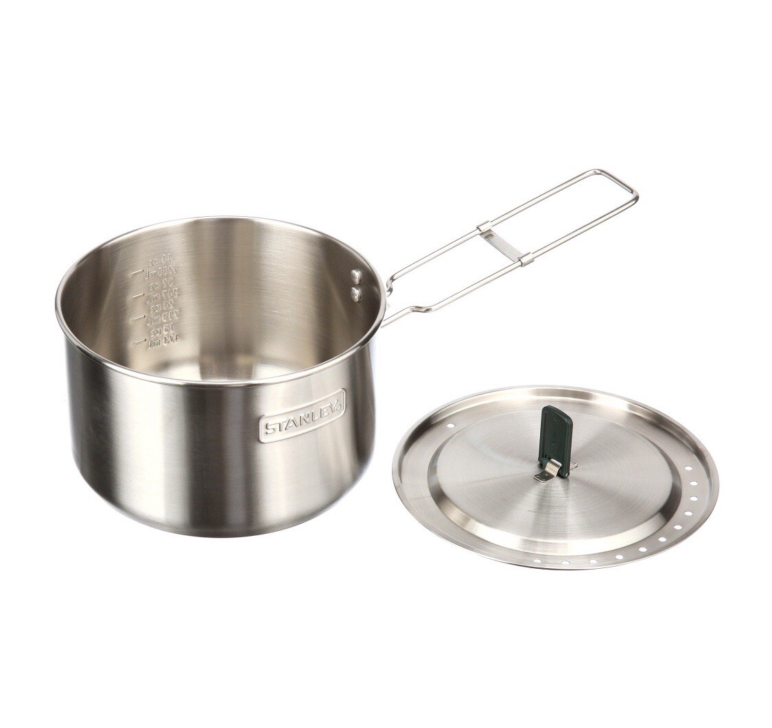 Stanley Two Bowl 1 Pot 11 Piece Nesting Cook Set Camping Stove Cookware ...