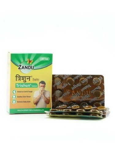 Zandu Trishun For Immunity & Common Cold 100% Herbal (90 Tablets)+ Free ...