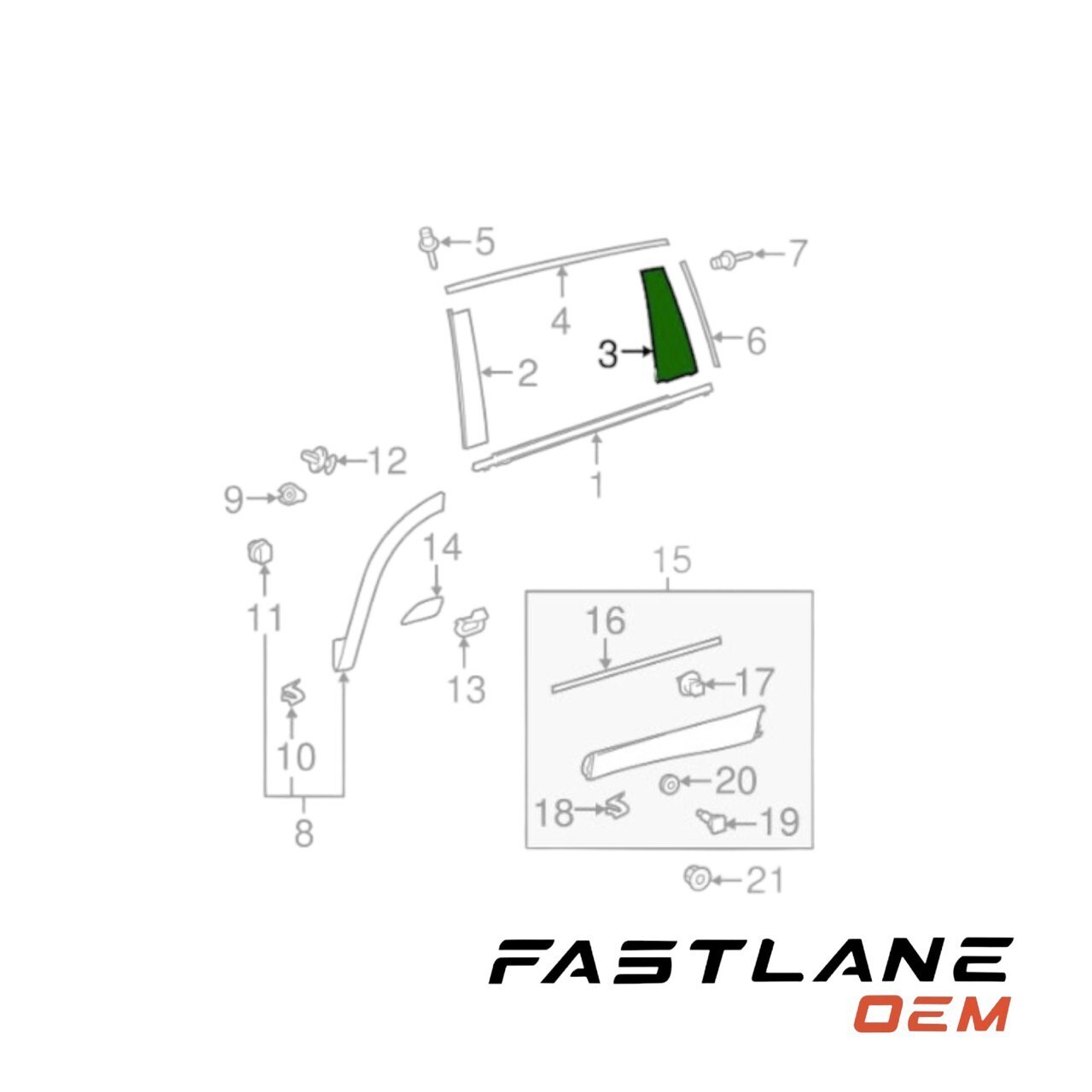 Genuine+Toyota+Molding+Rear+Door+Wi+75766-0E021 for sale online | eBay
