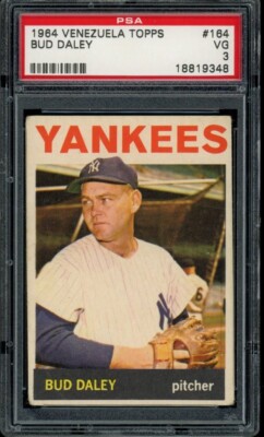 1964 Venezuelan Topps #164 Bud Daley Yankees PSA 3 VG LOOK! SL | eBay