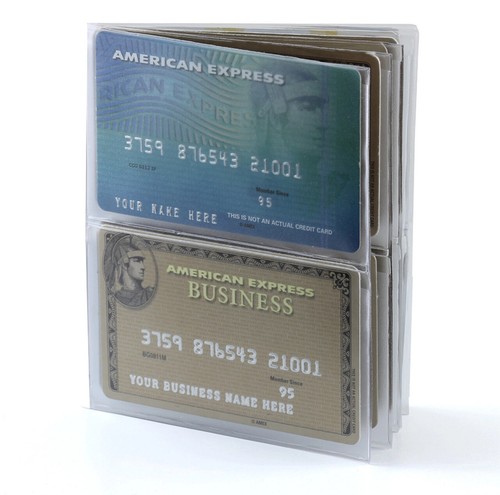 4 Plastic Wallet Insert Replacement 6 Card Picture Holder Bifold ...