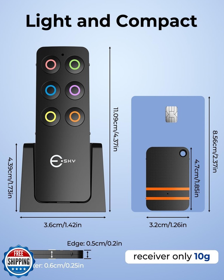 Esky Key Finder, Remote Finder Locator with Sound 85dB, with 2 Transmitters a | eBay