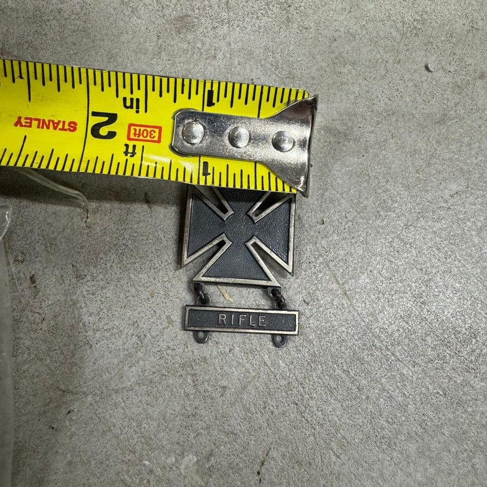 WW2? Sterling 1K US Army Sharpshooter Badge Of Honor Pin 1" Rifle Gun ...