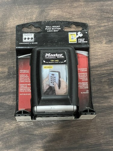 Master Lock Safe Space 5423D Combination Push Button Wall Mount Lock ...