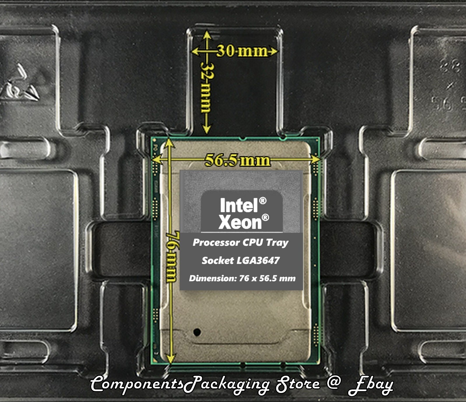 Socket LGA3647 Tray for Xeon 4000 3000 Series Processor - Lot of 2 5 12 ...