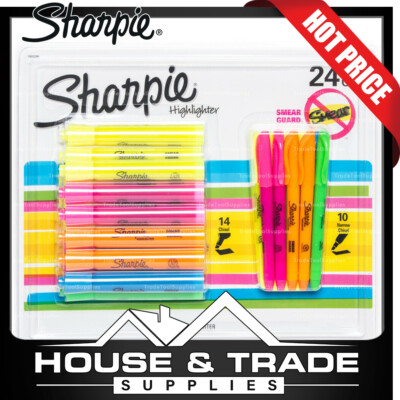 Sharpie Marker Pens 24 Piece Highlighter Chisel Tip Texta 1803286 ...