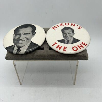VINTAGE Richard Nixon Presidential Campaign Button/Pins Political ...