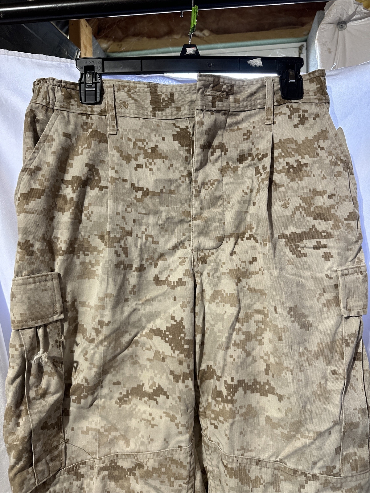 USMC Desert Marpat Pants, Marine Corps MCCUU CAMO Trousers MEDIUM ...
