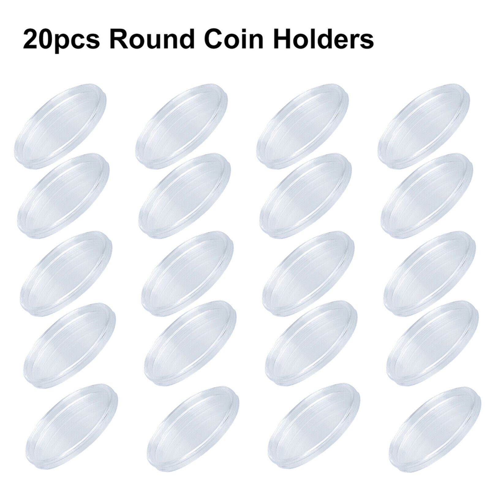20 Sets 46mm Coin Collection Case Anti Scratch Reusable Coin Collecting ...