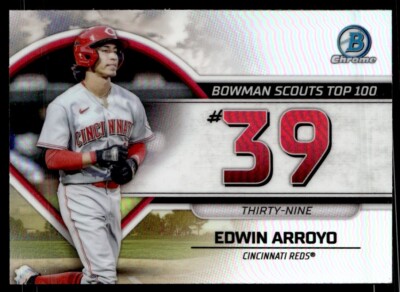 2023 Bowman Scouts’ Top 100 Edwin Arroyo G38 Cincinnati Reds #BTP-39 | eBay