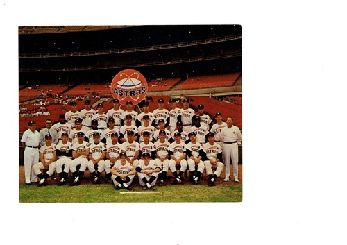 ORIGINAL VINTAGE 1965 HOUSTON ASTROS 6X7.5 TEAM PHOTO POSTCARD WYNN ...