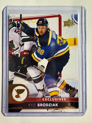 K172,024 - 2017-18 Upper Deck Exclusives #161 Kyle Brodziak #/100 | eBay