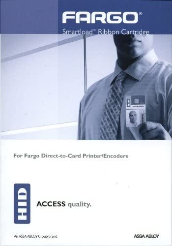 Fargo DTC1000 YMCKO Ribbon Cartridge w/ Cleaning Roller - 45000 Ymcko ...