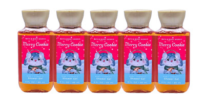 5 BATH & BODY WORKS MERRY COOKIE TRAVEL SIZE SHOWER GEL 3 FL OZ NEW | eBay