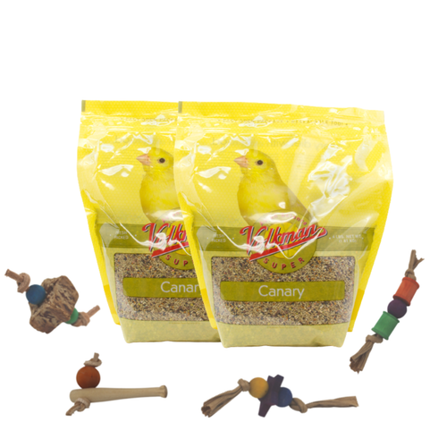 Volkman Avian Science Super Canary 4lbs Pet Bird Seeds with 1 Foot Toy ...