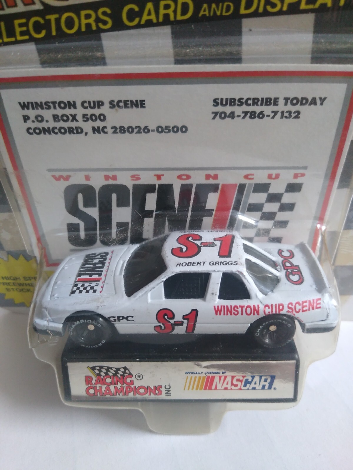 1991 Racing Champions Car S-1 Robert Griggs Winston Cup Scene 1:64 ...