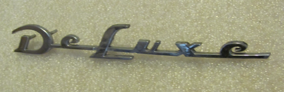 1951 - 1952 CHEVY CHEVROLET DELUXE EMBLEM BADGE GENUINE FACTORY ...