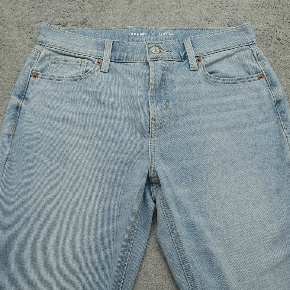 Old Navy Jeans Women's Size 4 Blue Mid-Rise Boyfriend Denim Pants 25 ...