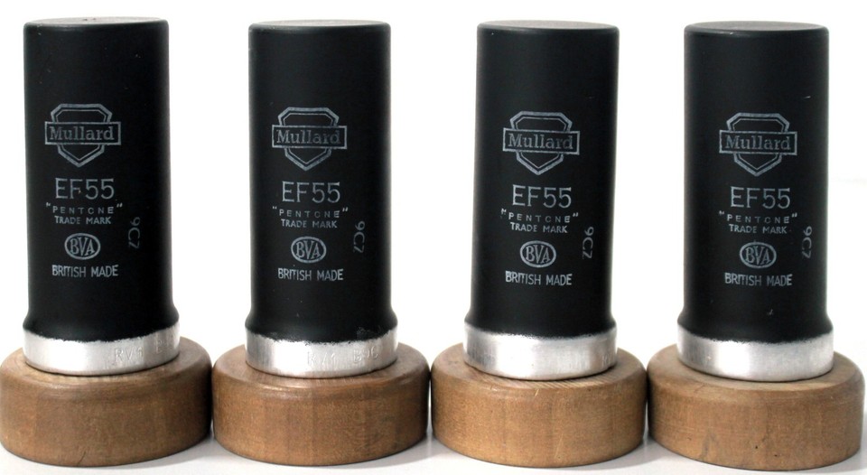 EF55 CV173 Mullard Black Coated Glass valve tube Made in Gt. Britain ...