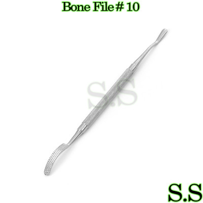 Bone File # 10 Surgical Dental Dentist Instruments | eBay