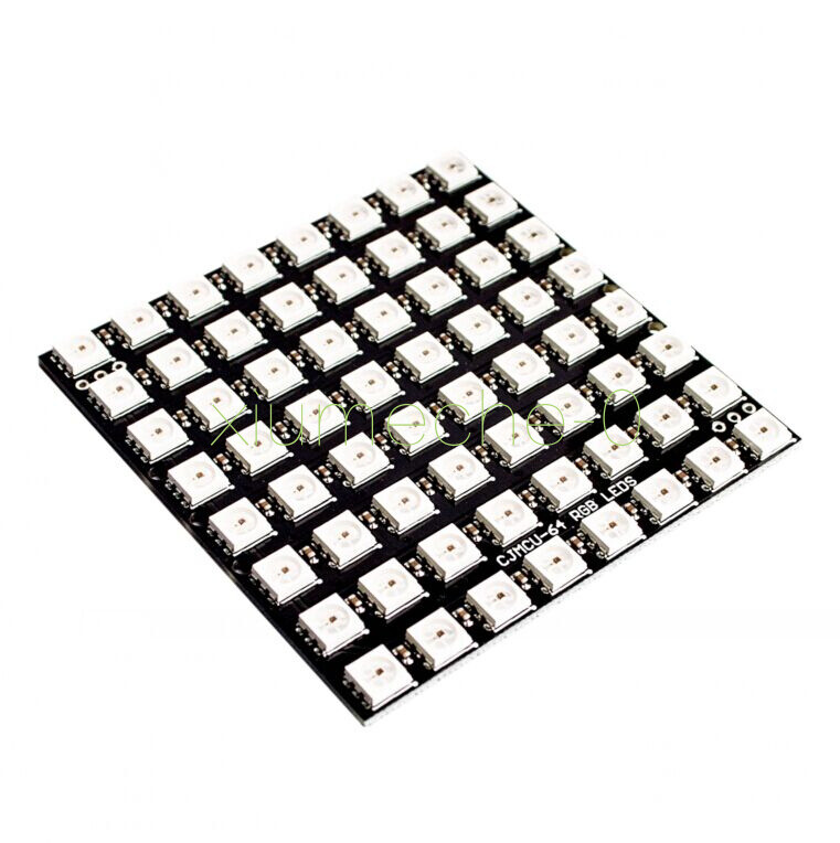 8x8 Led Matrix 8x8 RGB LED Matrix Board - 64bit WS2812 5050 Full Color ...
