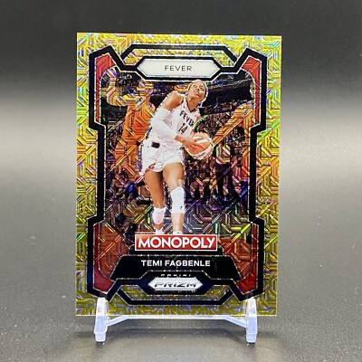 2024 Prizm WNBA Monopoly Temi Fagbenle Gold Shimmer Millionaire Prizm ...