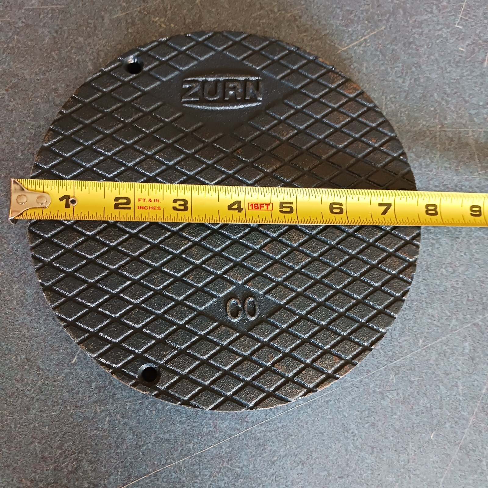 ZURN ZS011/07-17, 22126-003 Rev. AA 8" CAST IRON CLEAN OUT PLATE or ...