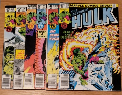Incredible Hulk 238-243 Tyrannus and They Who Wield Power (Marvel, 1979 ...