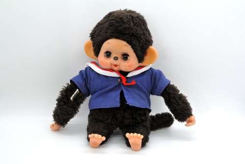 Vintage Brown Monchhichi, Sleep Eyes, Freckles, Sailor Shirt, Plush ...