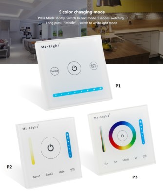 Mi light RGBW Dimming Panel/ Color Temperature CCT Touch Switch Panel ...