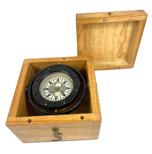Vintage Maritime DIRIGO E. M. Sherman Nautical Sailing Ship Compass in ...