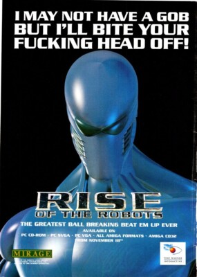 (VBKd) ADVERT 11X8" RISE OF THE ROBOTS PC CD ROM GAME | eBay UK