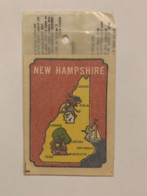 Vintage NEW HAMPSHIRE travel auto window decal | eBay