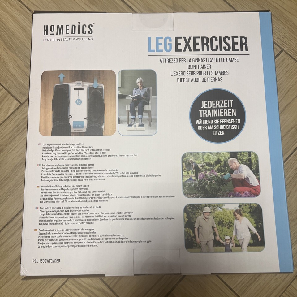 HoMedics Leg Exerciser Improve Circulation & Walking Mobility Reduce ...