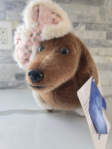 CU-MATE 14” Dachshund Dog Liver & Tan Lifelike & Realistic Plush NWOT ...