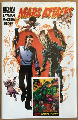 Mars Attacks #8 By Layman McCrea Topps Era Martians Sealed w/Card IDW ...