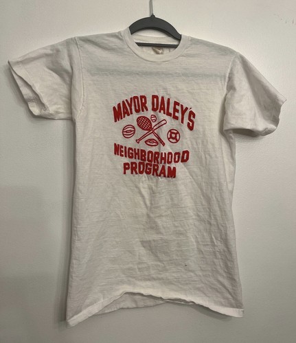 VINTAGE 1960s/70s MAYOR DALEY’S NEIGHBORHOOD PROGRAM CHICAGO TEE SHIRT ...