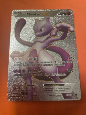 Mewtwo EX Silver Foil Fan Art Card | eBay
