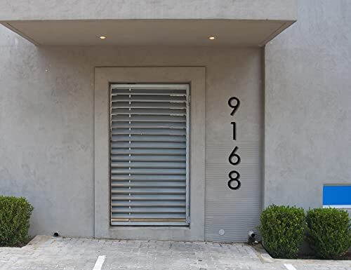 12 Inch Modern Floating House Numbers for Outside | Large Metal House ...
