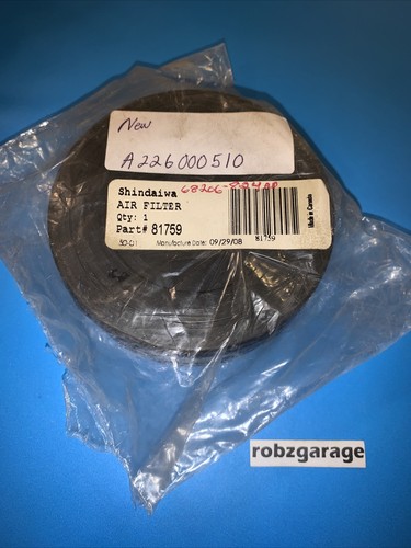 SHINDAIWA AIR FILTER 81759, 6820682400, A226000510 EB480 EB500 EB501 ...