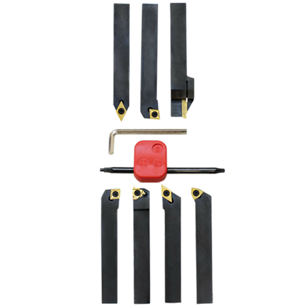 5/8" Shank 7 Pc Indexable Carbide Turning Lathe Tool Set SCLCL SDJCR ...