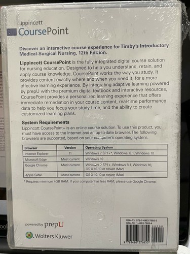 CoursePoint Ser.: Lippincott CoursePoint for Brunner and Suddarth's ...