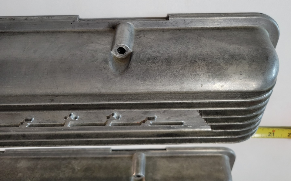 Corvette Aluminum Valve Covers 7 Fin Staggered Bolt Pattern | eBay