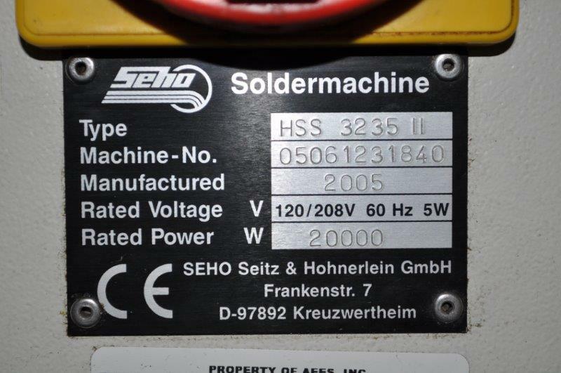 SEHO SELECTIVE WAVE SOLDERING SYSTEM SOLDERING MODULE 240mm x 300mm ...