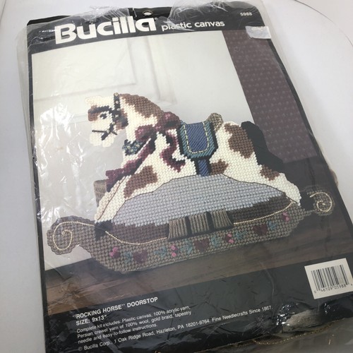 Bucilla Rocking Horse Doorstop Plastic Canvas Kit #5988 | eBay