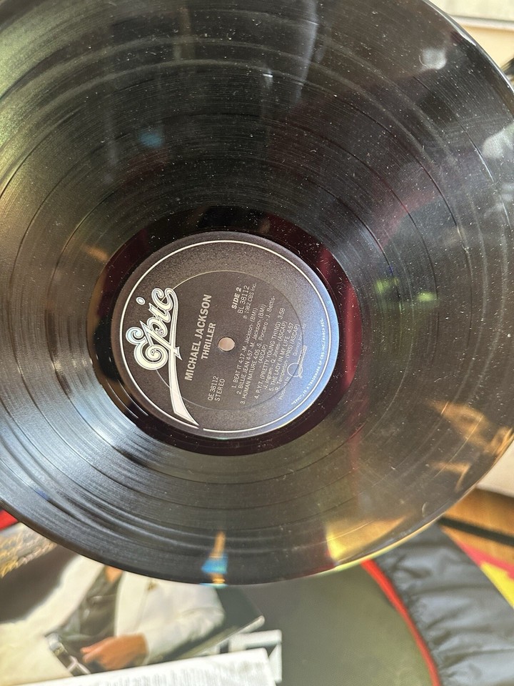 RARE Michael Jackson Thriller Vinyl LP Rare Cover Error 1st Pressing ...