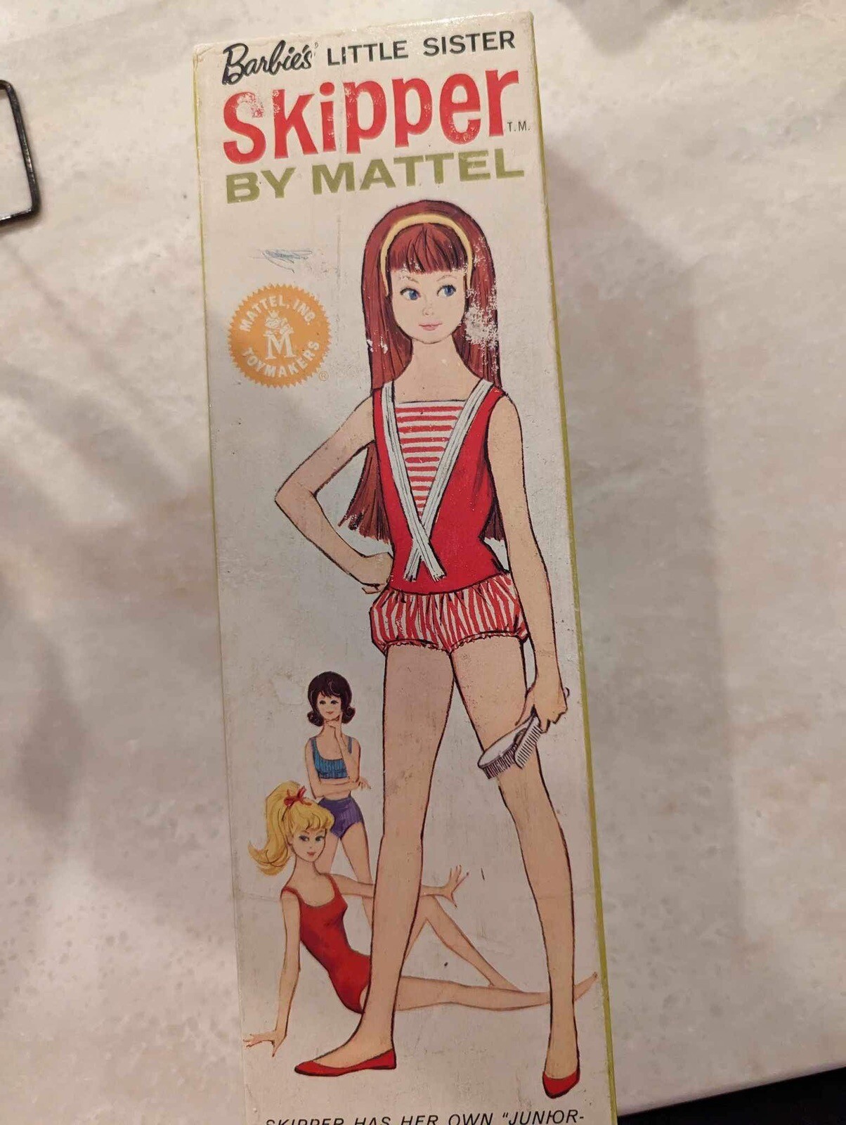 Vintage Barbie and Skipper dolls 1960s in box With Clothes By Mattel ...