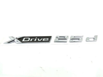 Genuine BMW X DRIVE 25D REAR BADGE Boot Emblem Logo For X1 F48 2015 ...
